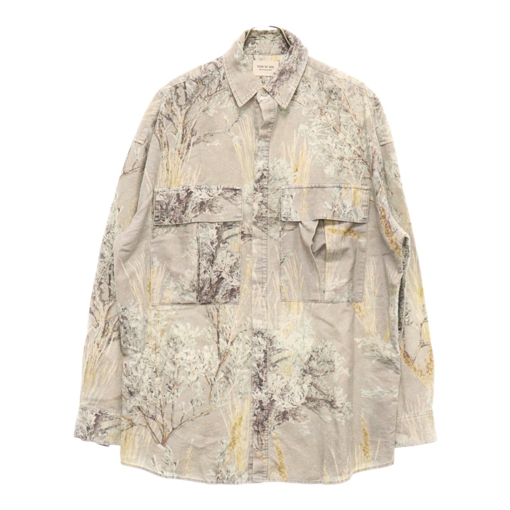フィアオブゴッド SIXTH COLLECTION PRAIRIE GHOST CAMO SHIRT プレーリーゴーストカモ柄 長袖シャツ ...