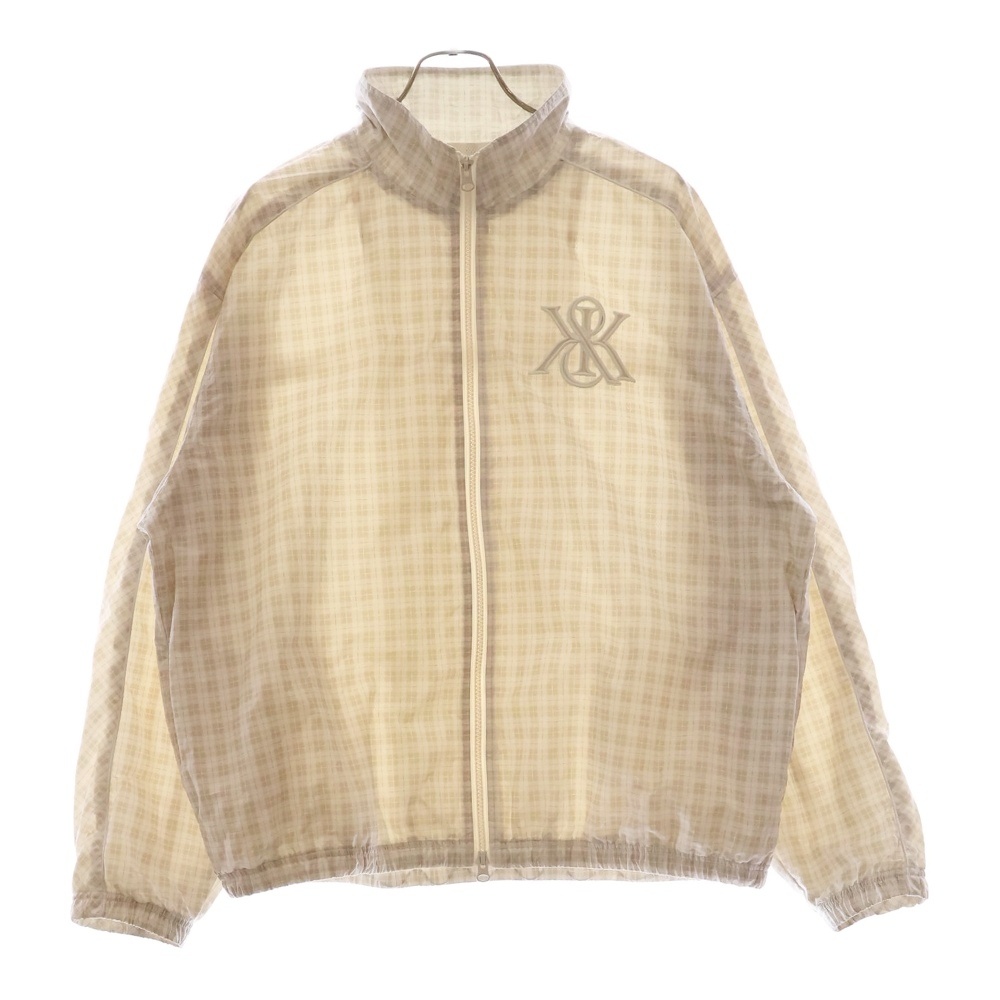 キス Azariah Check Track Jacket ロゴ刺繍 チェックジップアップ ナイロントラックジャケット ベージュ 買取実績 ...