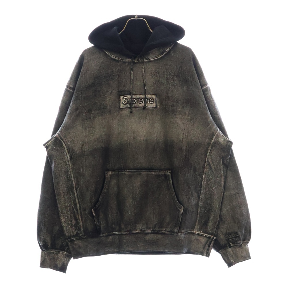 シュプリーム 24SS ×MM6 Maison Margiela Foil Box Logo Hooded Sweatshirt ホイル ...