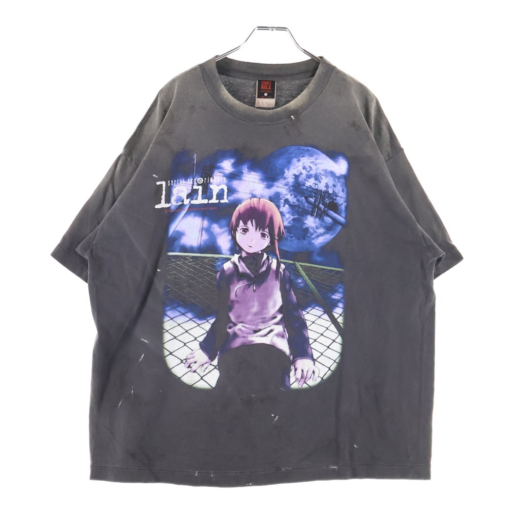 セントマイケル 25AW ×serial experiments lain ×GEEKS RULE GS SS TEE LAIN SM-HR1-0000-C23 アニメプリント半袖Tシャツ ...